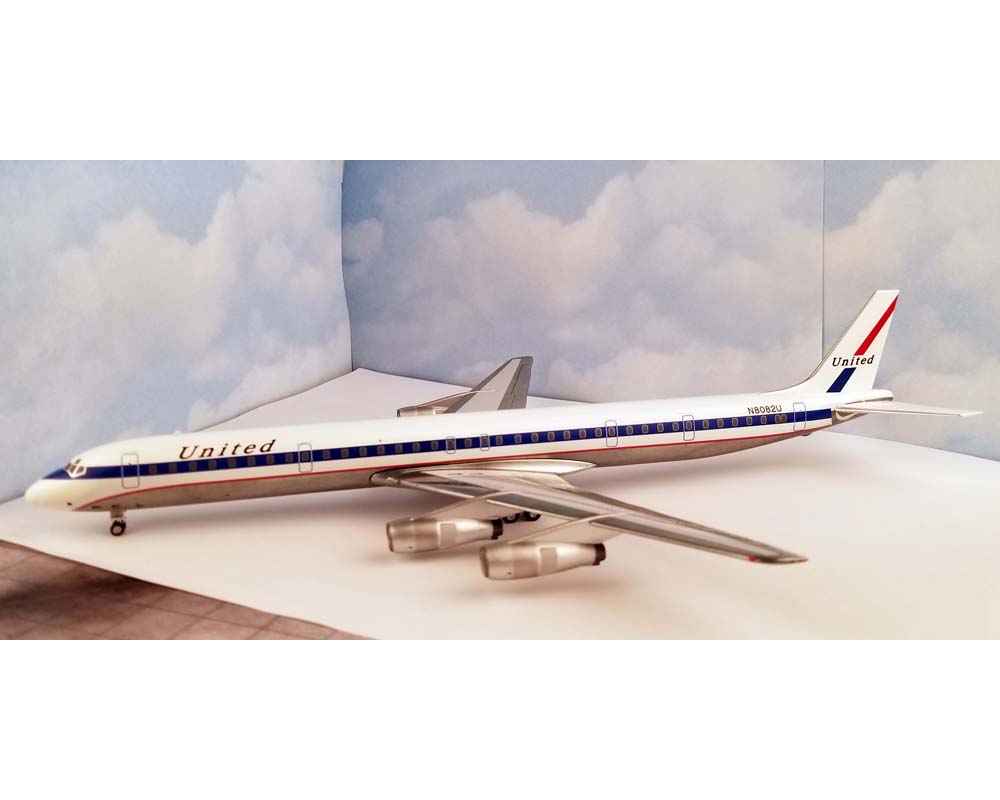 AEROCLASSICS UNITED AIRLINES DC-8-61 N8082U 1:200 Scale AC219549B ...