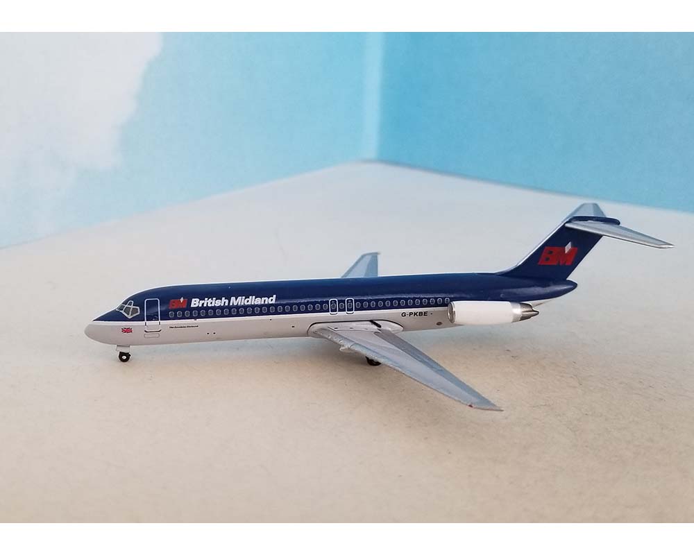 British Midland DC-9-32 G-PKBE 1:400 Scale Aeroclassics AC411139 ...