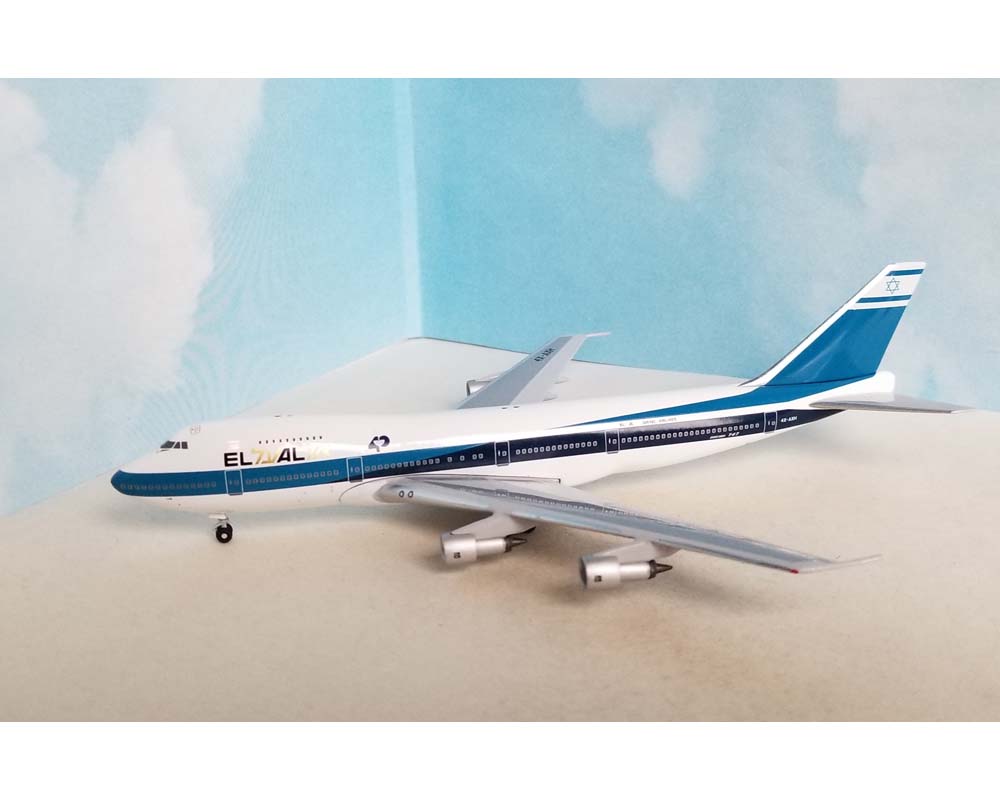 El Al B747-200 4X-AXH 1:400 Scale Bluebox BBX41656A: AeroClassicsDirect