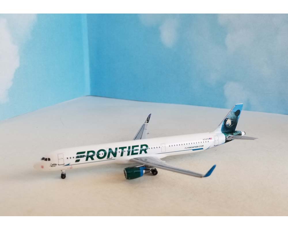 FRONTIER Cubby Airbus A321 N714FR 1:400 Scale AEROCLASSICS AC419980 ...