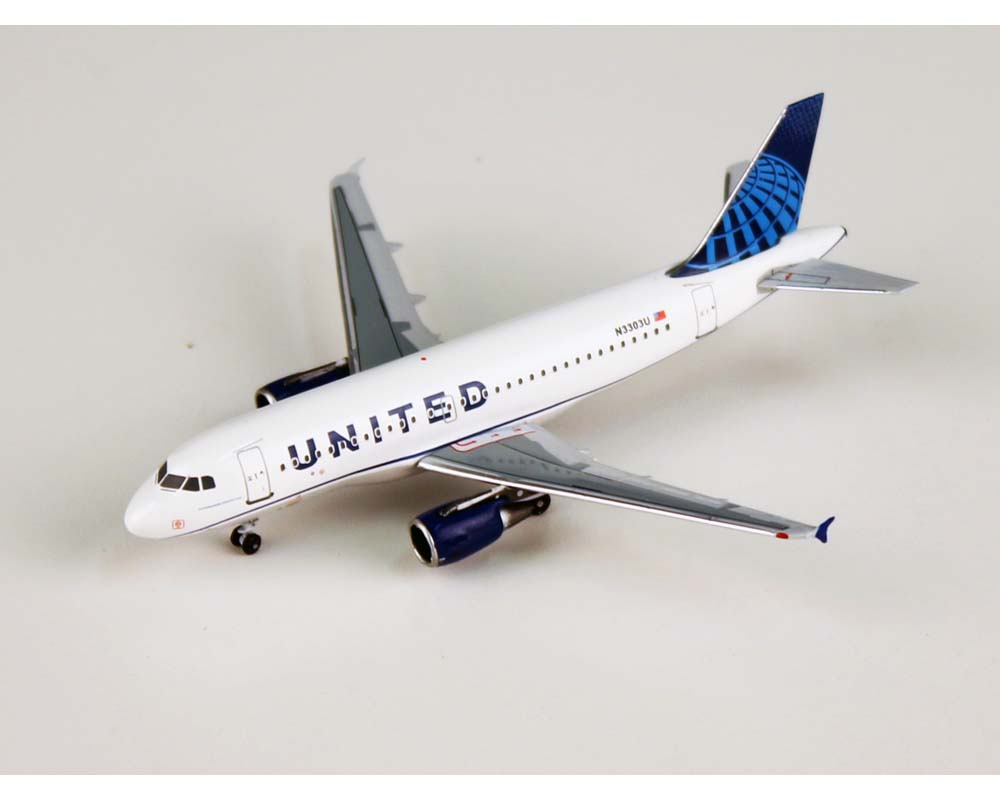 AEROCLASSICS UNITED AIRLINES A319 New Colors N876UA 1:400 Scale ...